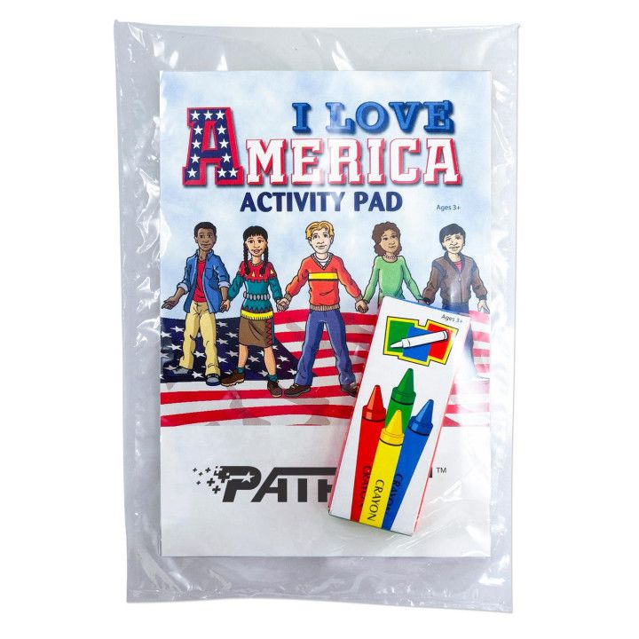 Custom I Love American Activity Pad Fun Pack