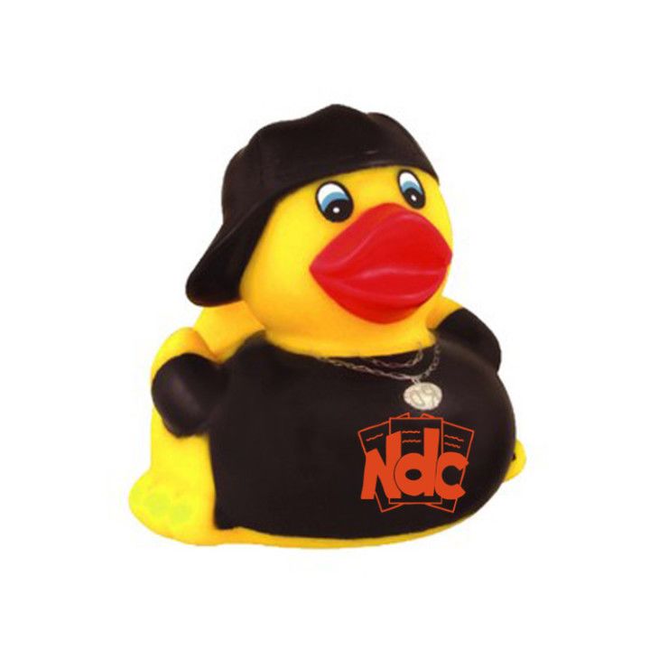 Custom Rubber Hip Hop Duck Toy