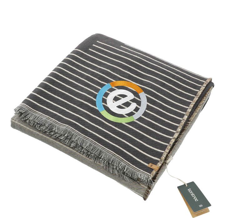 Custom Tentree Organic Cotton Peaks Woven Blanket