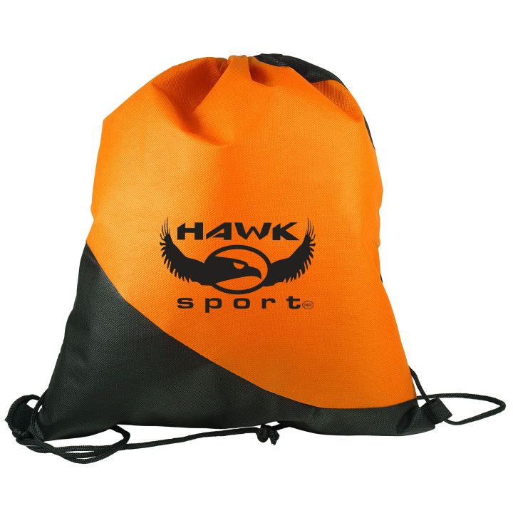 Custom Two Color Non-Woven Drawstring Backpack