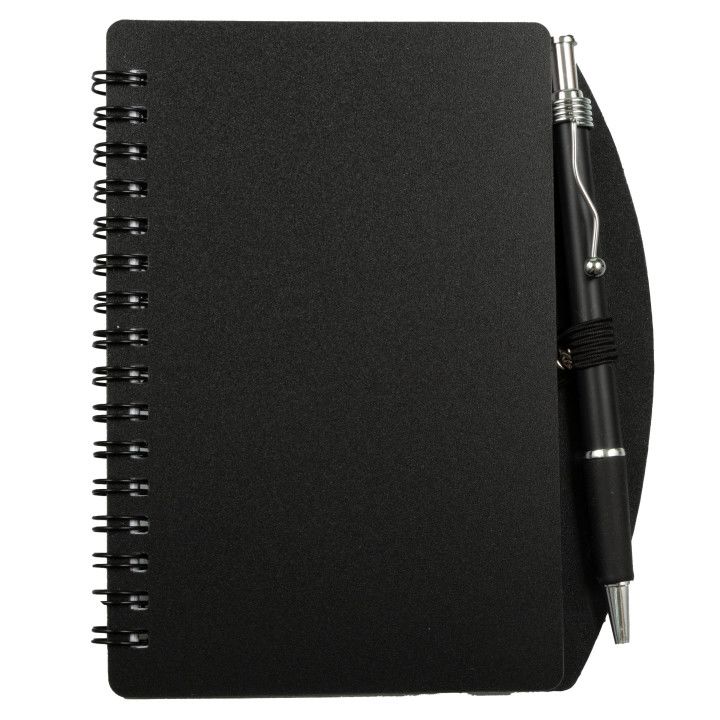 Custom 70 Sheet Poly Journal with Pen - 4" x 6"