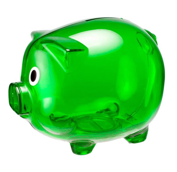 Custom Translucent Color Piggy Bank