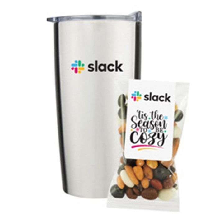 Custom 20 Oz. Straight Tumbler Gift Set w/ Espresso Mix