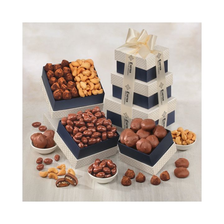 Custom Elegant Indulgences Gourmet Gift Tower