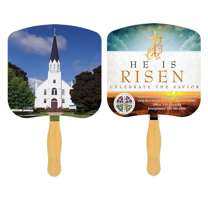 Custom Church Fan with Full Color Imprint