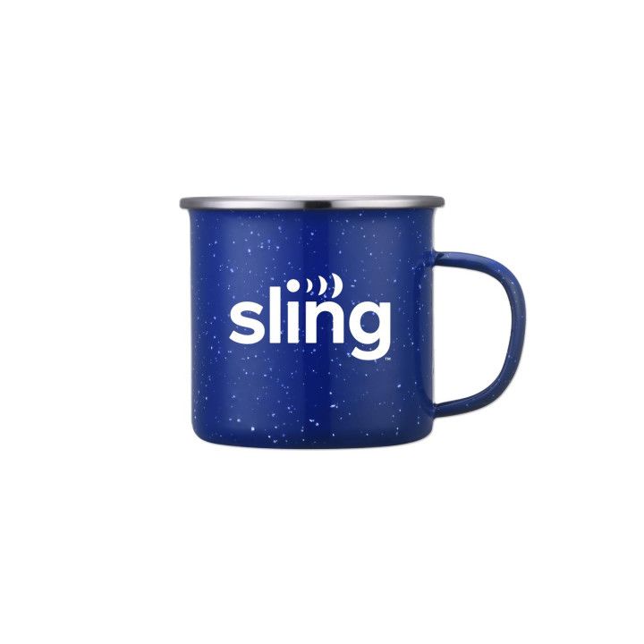 Custom 16 Oz. Enamel Camp Mug