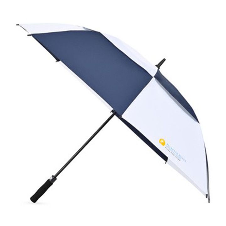 Custom Elements 60" Recycled Auto Open Double Canopy Golf Umbrella