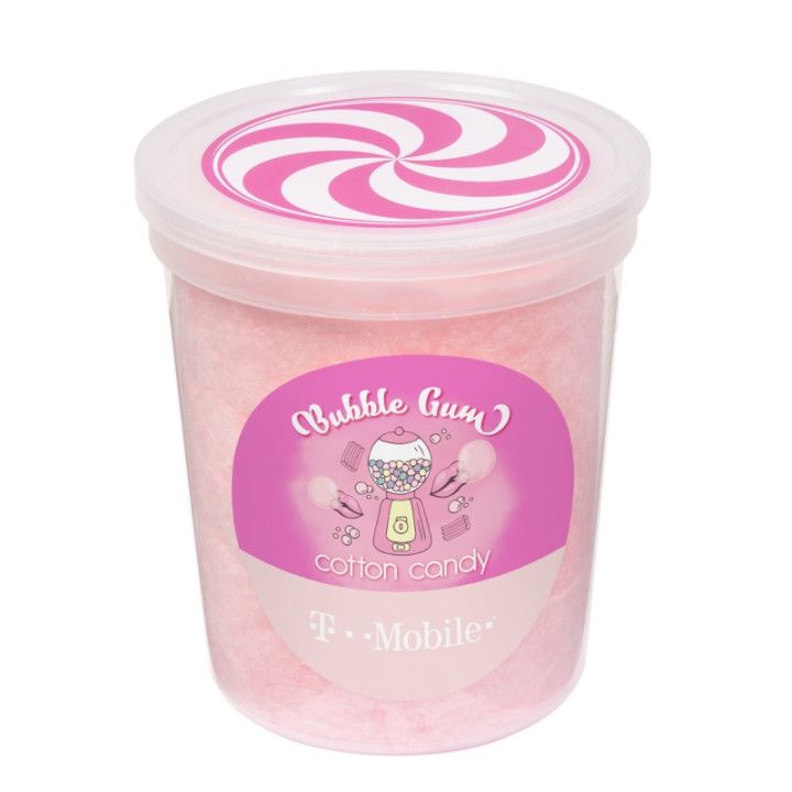 Custom Cotton Candy Tub with Custom Label