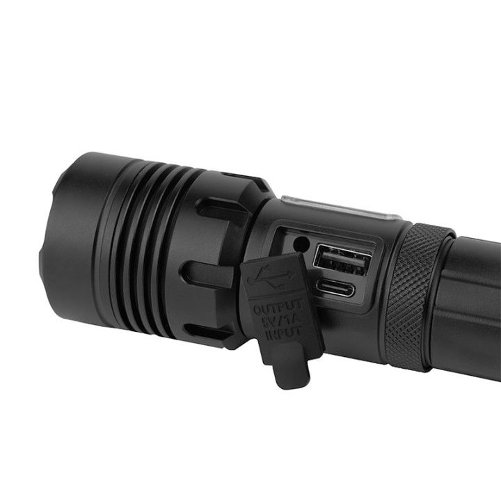 Custom 1200LM Metal Flashlight with 2000mAh Rechargeable Battery