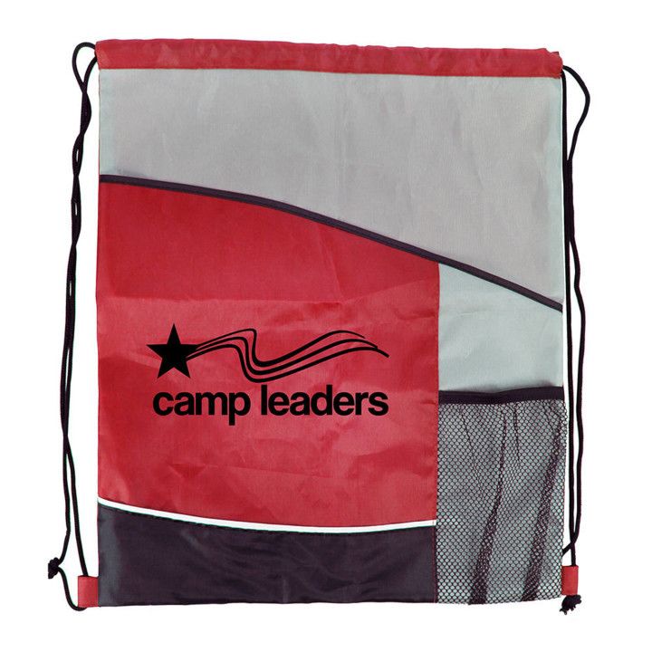 Custom Varsity Drawstring Backpack