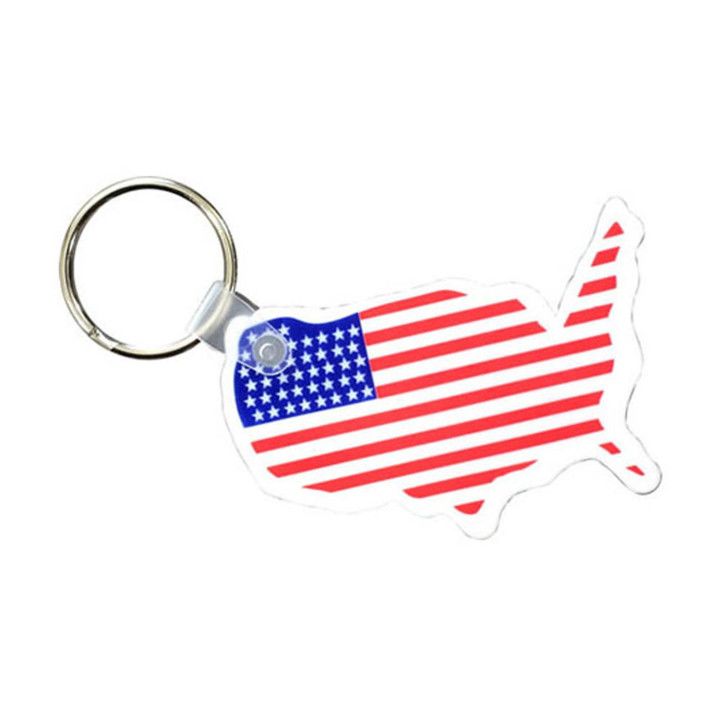 Custom Use Key Fob With Flag