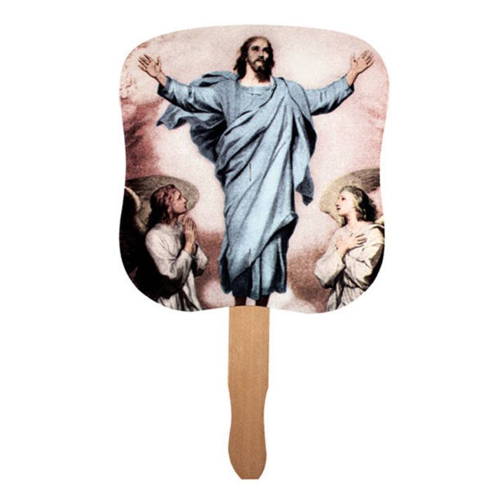 Custom Stock Design Hand Fan-Resurrection of Jesus