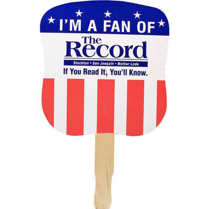 Custom Stock Stars & Stripes Hand Fan