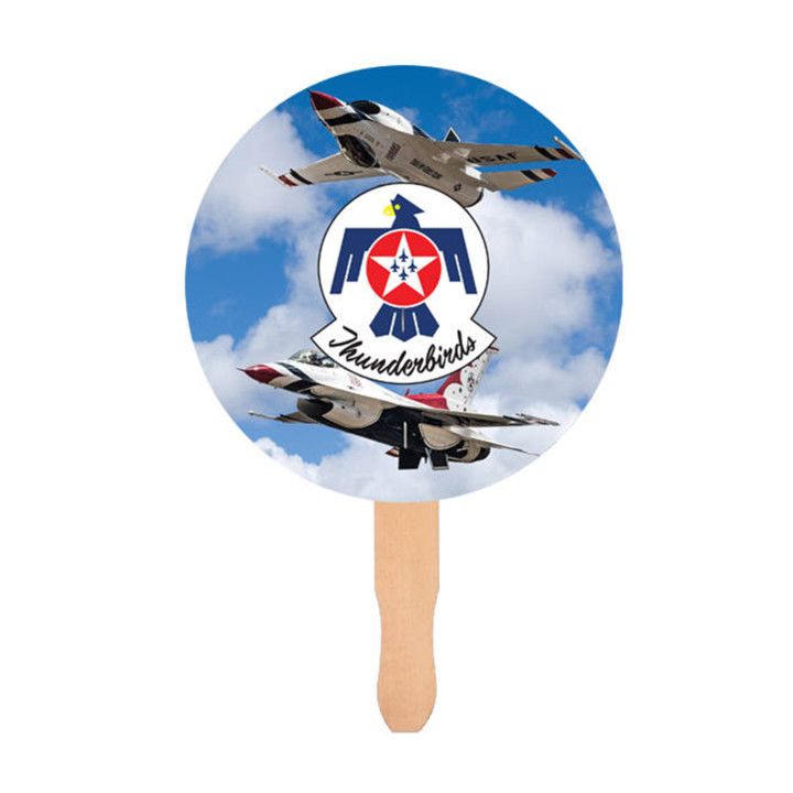 Custom Circle Shape Hand Fan, Full Color Digital
