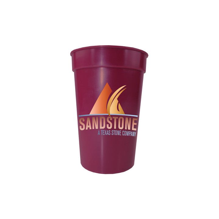 Custom 17 oz. Earth Tone Stadium Cup, Full Color Digital