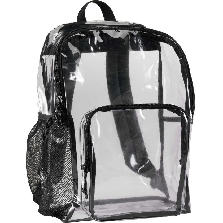 Custom Lucent Deluxe Clear PVC Backpack