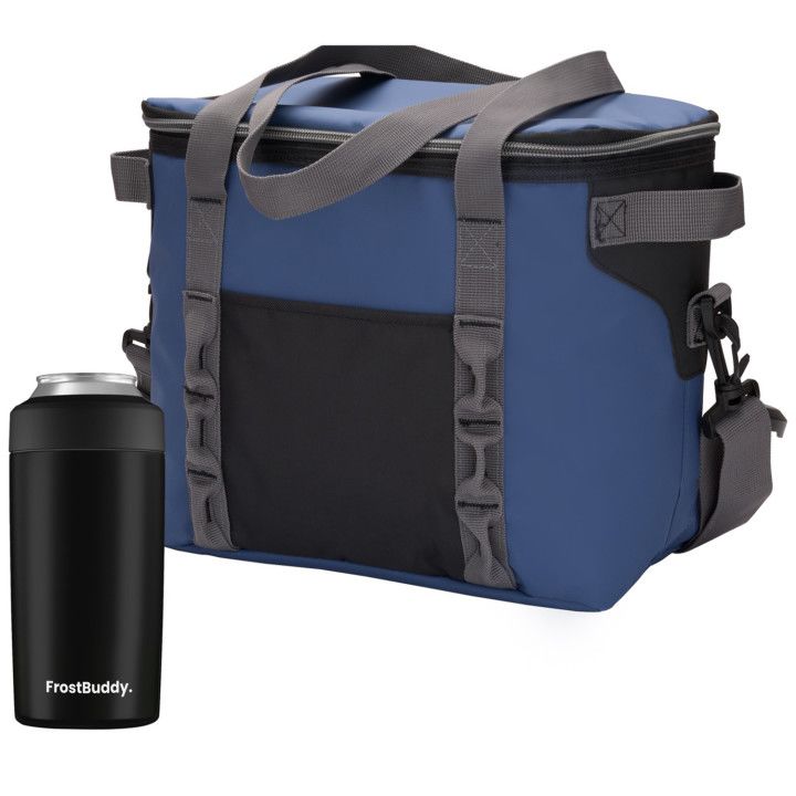 Custom Urban Peak 12 Can Hinge Cooler - Frost Buddy Koozie Gift Set