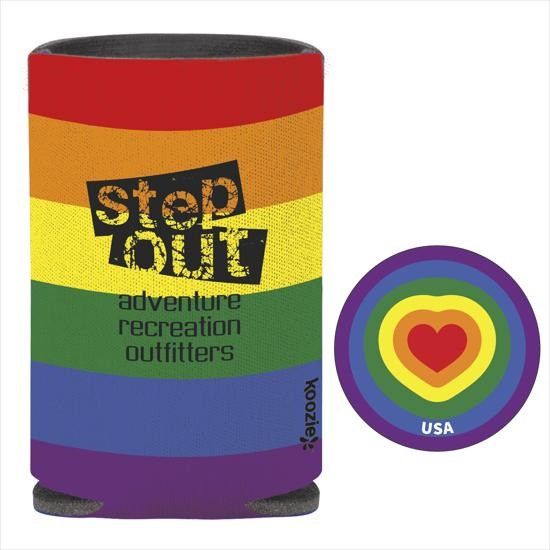 Collapsible Koozie with Full Color Imprint | Logo Imprinted Koozies