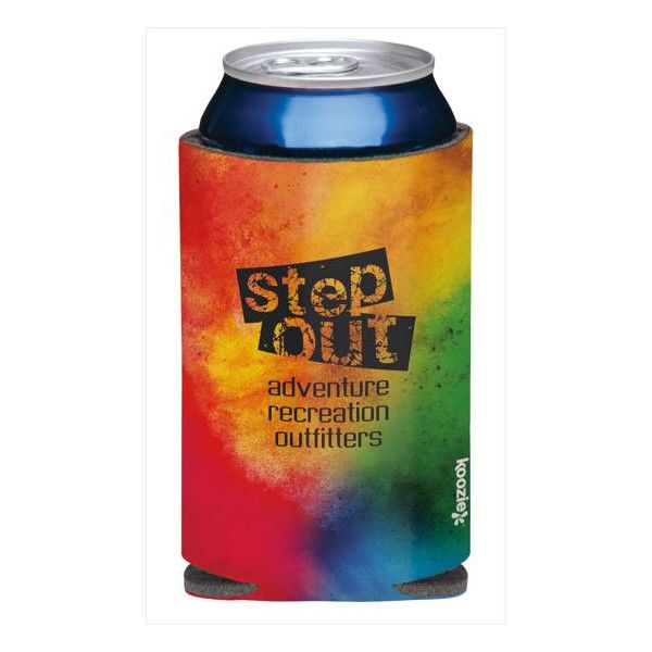 Collapsible Koozie with Full Color Imprint | Logo Imprinted Koozies