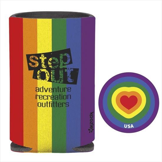Collapsible Koozie with Full Color Imprint | Logo Imprinted Koozies