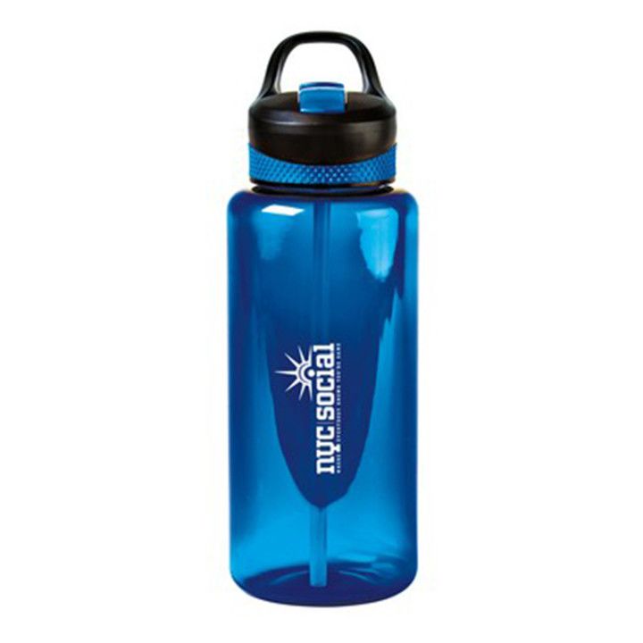 Custom All-Star Sports Bottle - 42 Oz. - Sport Blue