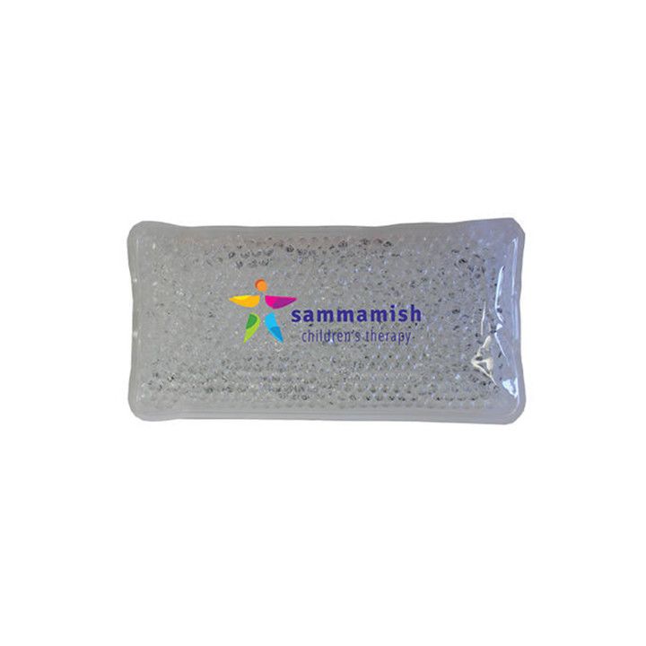 Custom Rectangle Gel Bead Hot/Cold Pack, Full Color Digital
