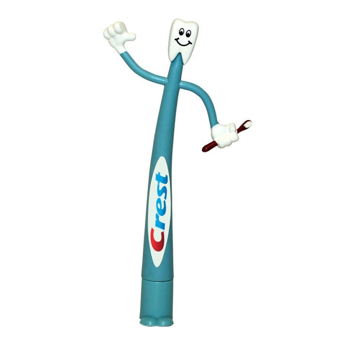 Custom Tooth Bend-A-Pen, Full Color Digital
