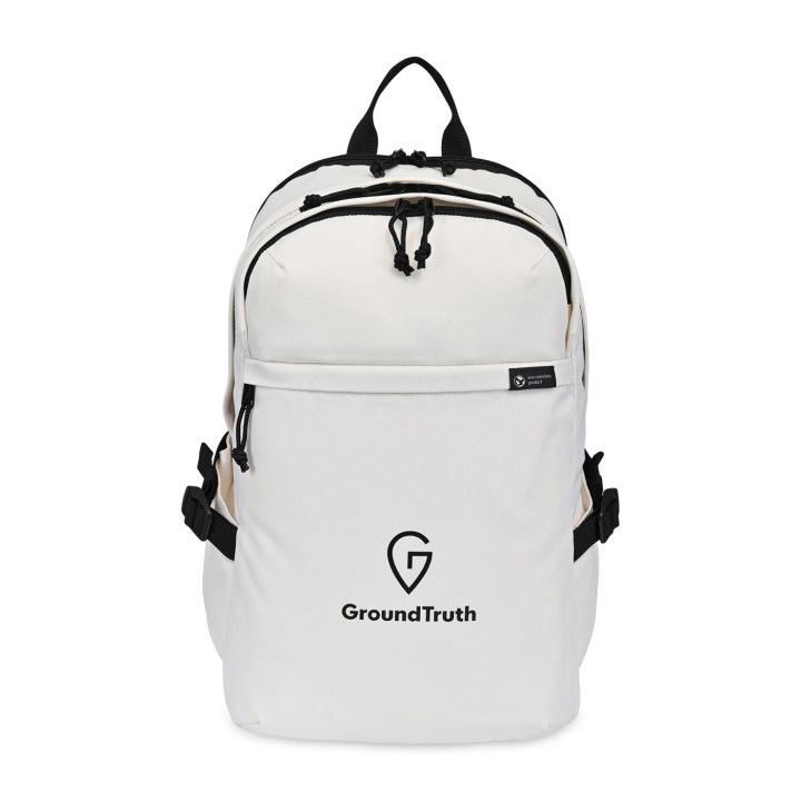 Custom Renew RPET Laptop Backpack - Cream