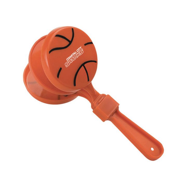 Custom Basketball Clapper Noise Maker - Orange