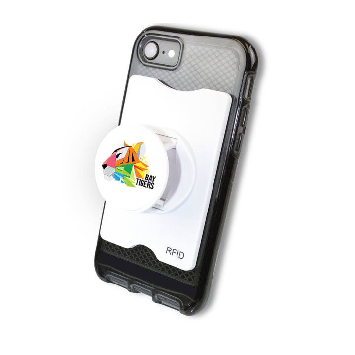 Custom RFID Stand-Out Phone/Card Holder, Full Color Digital