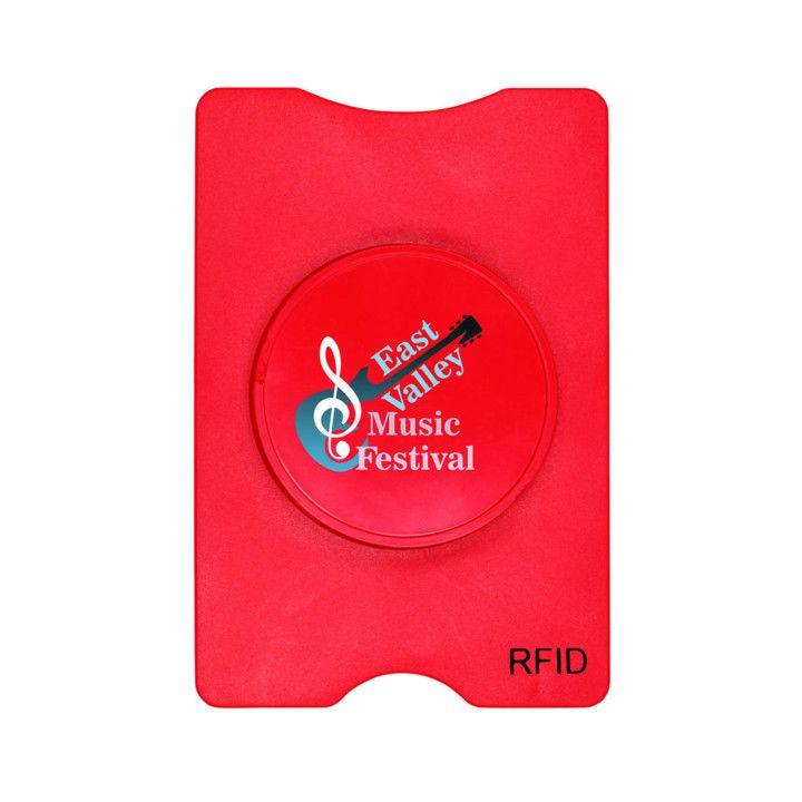 Custom RFID Stand-Out Phone/Card Holder, Full Color Digital