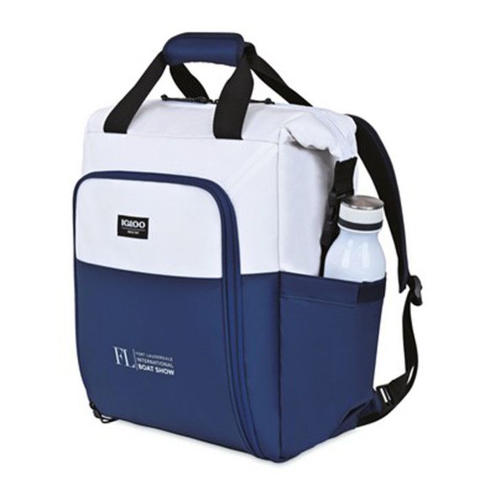 Custom Igloo Seadrift Switch Backpack Cooler - Navy-White
