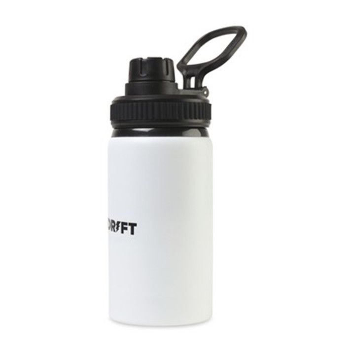 Custom Jett Aluminum Chug Lid Hydration Bottle - 16 Oz. - White