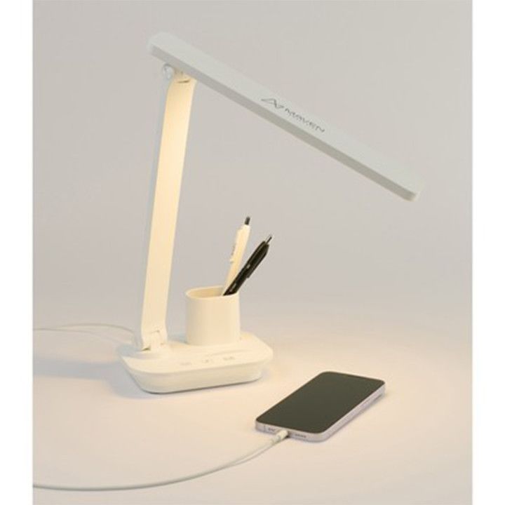 Custom Modern Office Desk Lamp - White