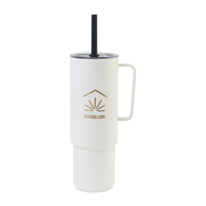 Custom MiiR All Day Straw Cup - 32 Oz. - White Powder