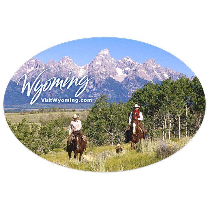 Custom Full Color Bumper Sticker Oval 4" x 6" White Vinyl