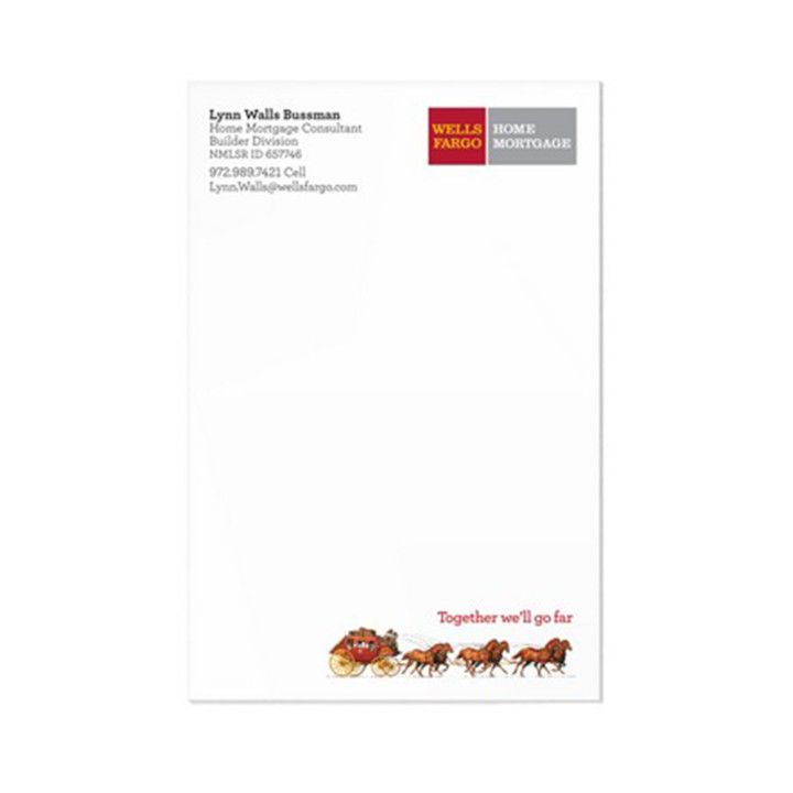 Custom Scratch Pad 4" x 6" 25 Sheet