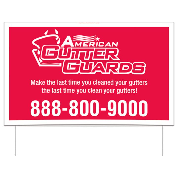 Custom Double-Sided Yard Sign 21" x 34 1/2" With Wire Frames