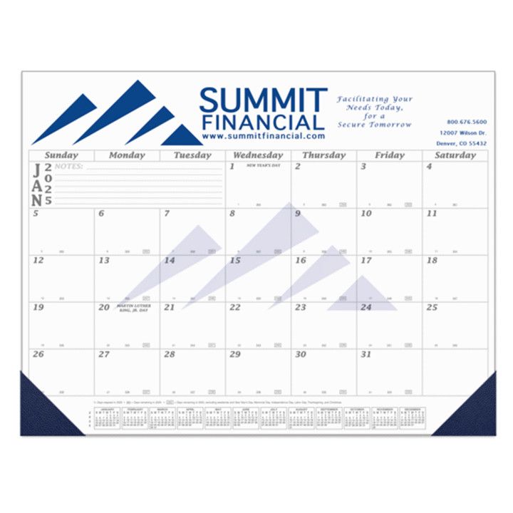 Custom Value-line Desk Calendar 22" x 17"
