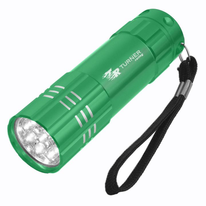 Aluminum LED Flashlight with Strap and Imprint | Custom Flashlights