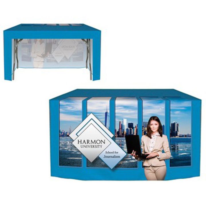 Custom 4' Customized Open Back Fitted Table Cover