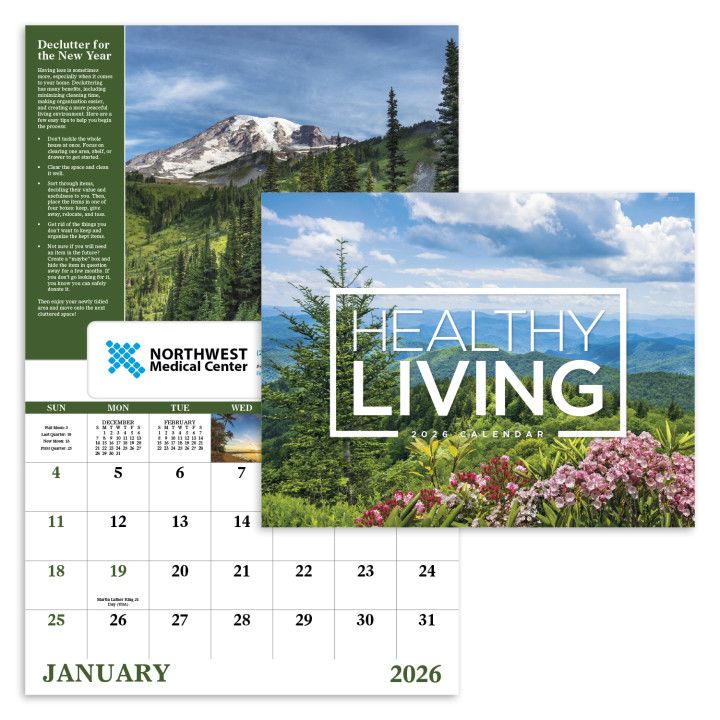 Custom Healthy Living - Window Calendar