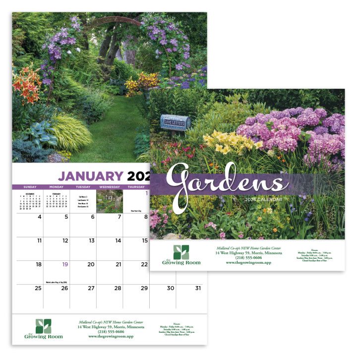Custom Gardens Appointment Calendar - Staped