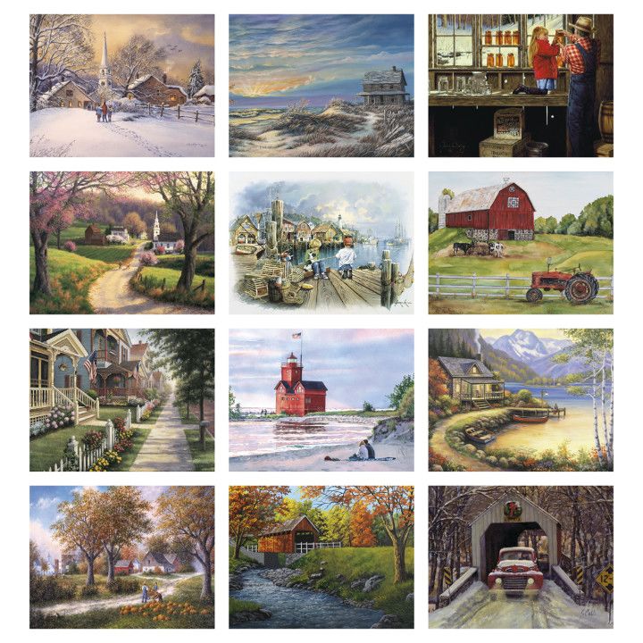 Custom Scenic Memories - Spiral Calendar