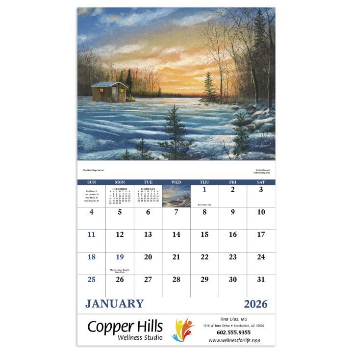 Custom Scenic Memories - Stapled Calendar