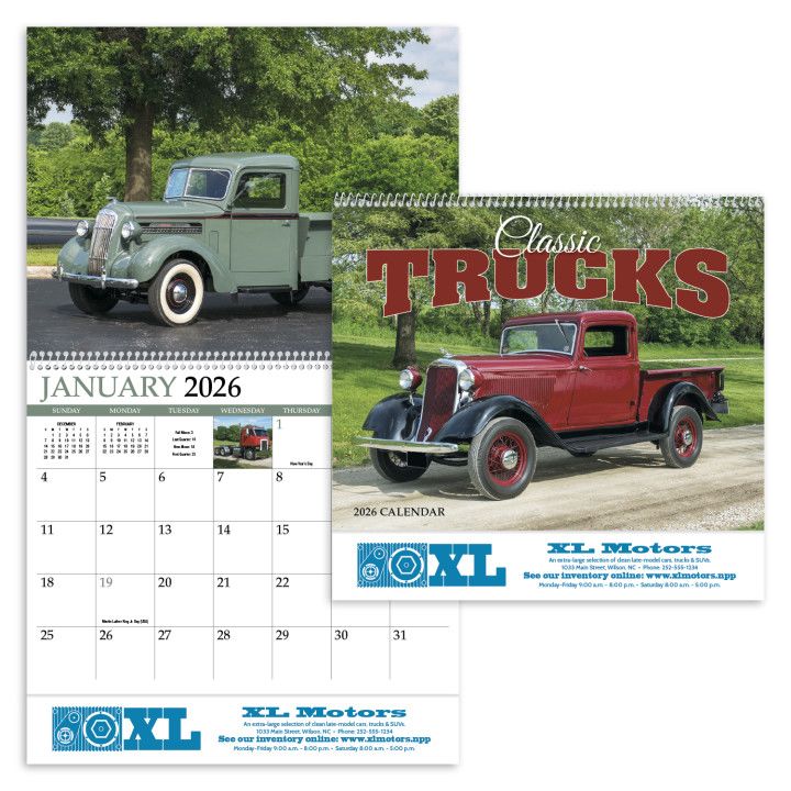 Custom Classic Trucks Appointment Calendar - Spiral