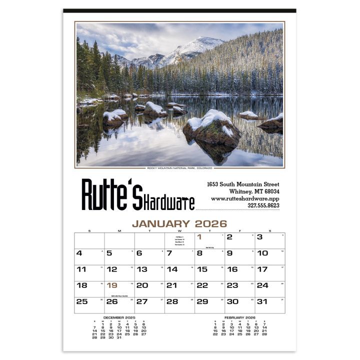 Custom Our Beautiful America Executive Calendar