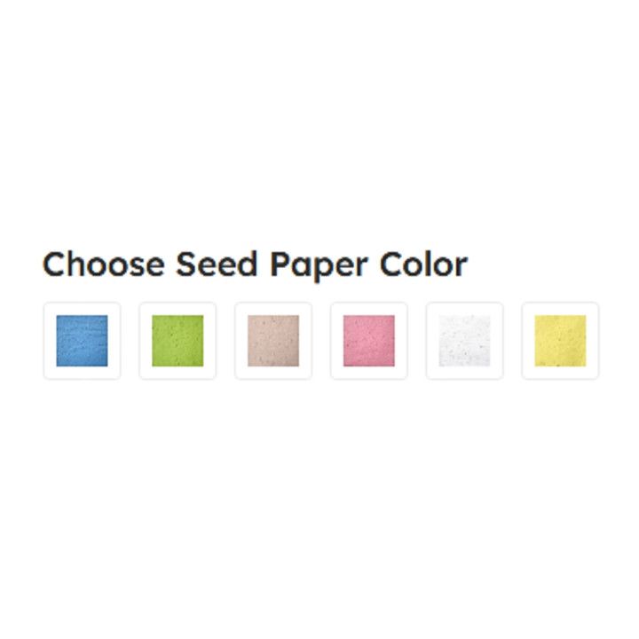 Seed Paper Postcard 4 in. x 6 in. Custom | Customized Seed Packets