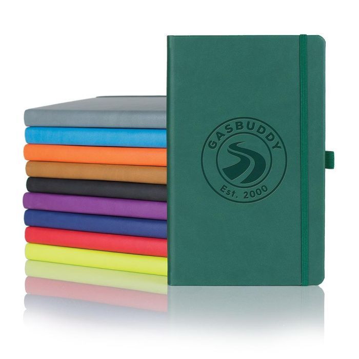 Italian Made Tucson Medium Ivory Journal 5 x 8 | Notebooks with Logo