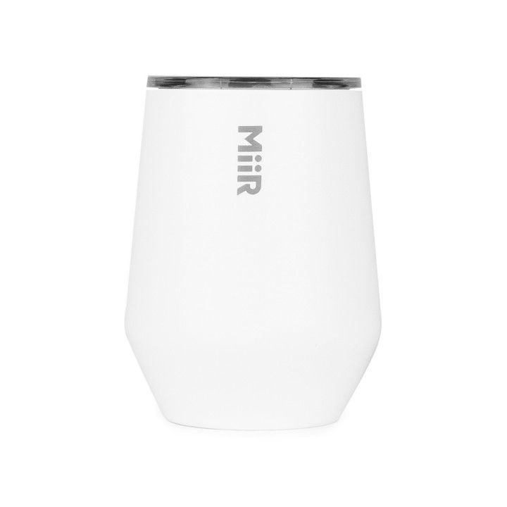 Custom MiiR Vacuum Insulated Wine Tumbler - 10 Oz. - White powder